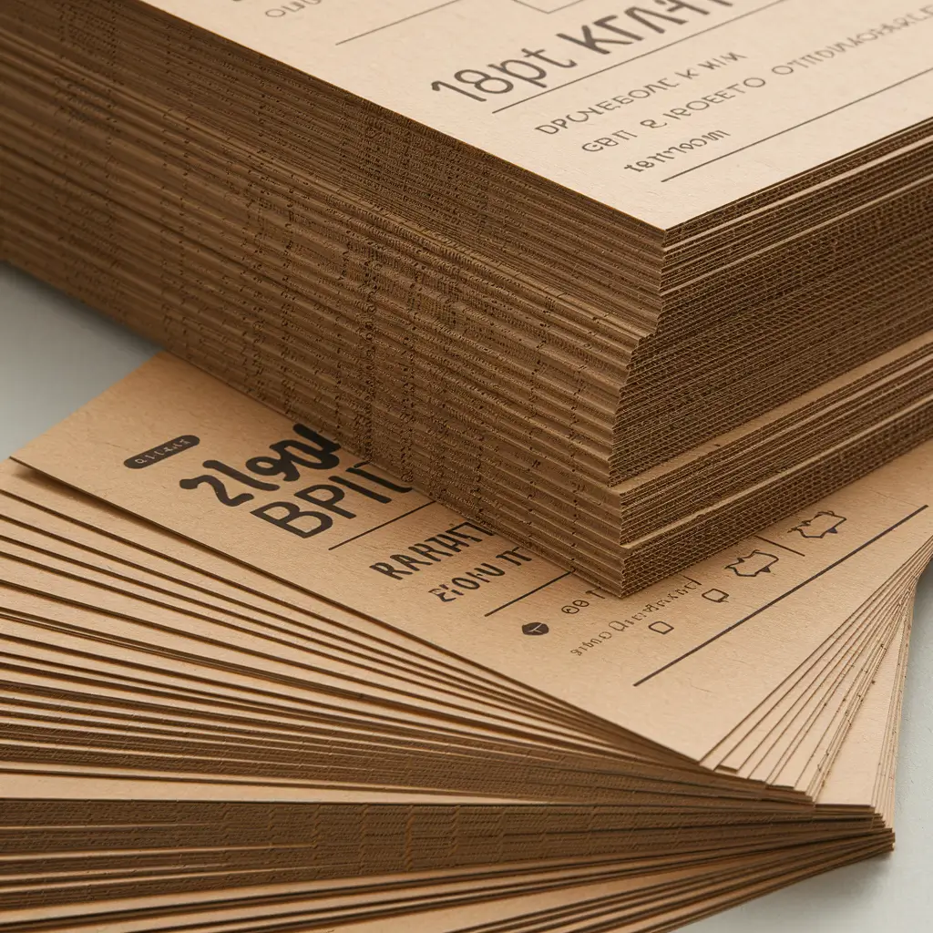 18pt Brown Kraft Business Cards Montreal | Eco-Friendly Cards Canada