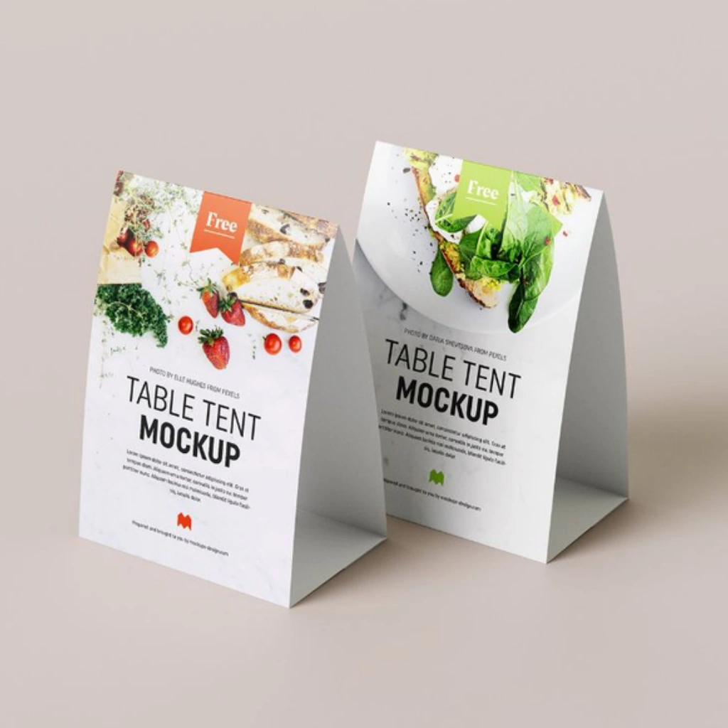 Custom Table Tent Cards Printing | Tent Cards for Restaurants & Events ...