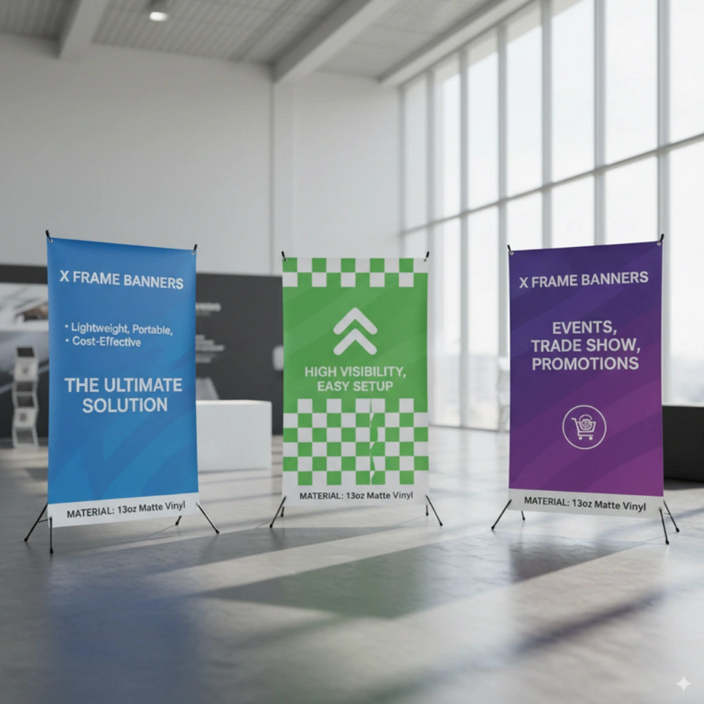 X Frame Banners Canada | Custom Event & Retail Banner Printing